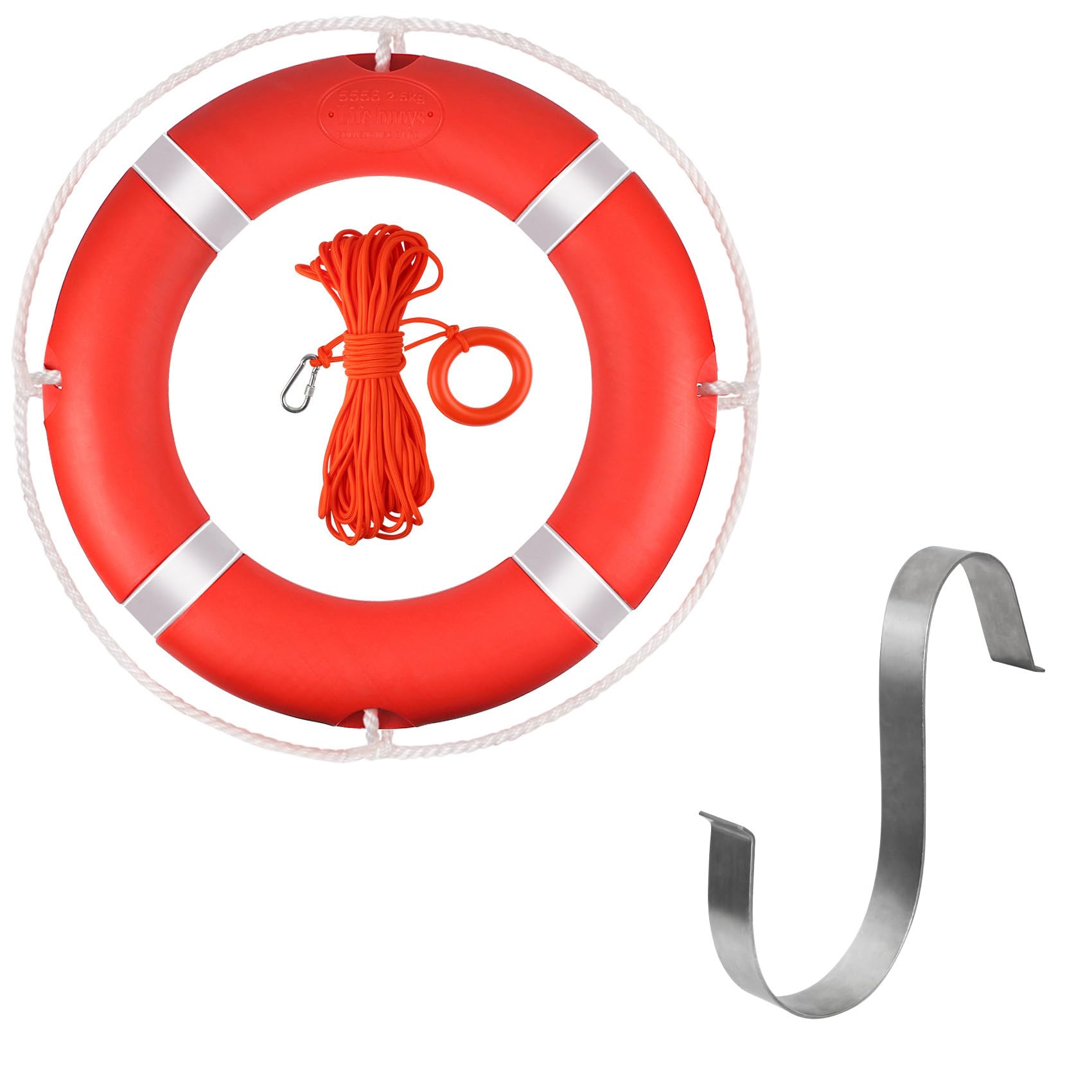 Amazon.com : Life Ring,23" Boat Safety Throw Rings with Water Floating ...