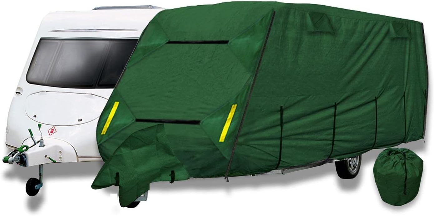 Maypole 9536 Caravan Cover Fits 6.8 - 7.4 m - Green : Amazon.co.uk ...