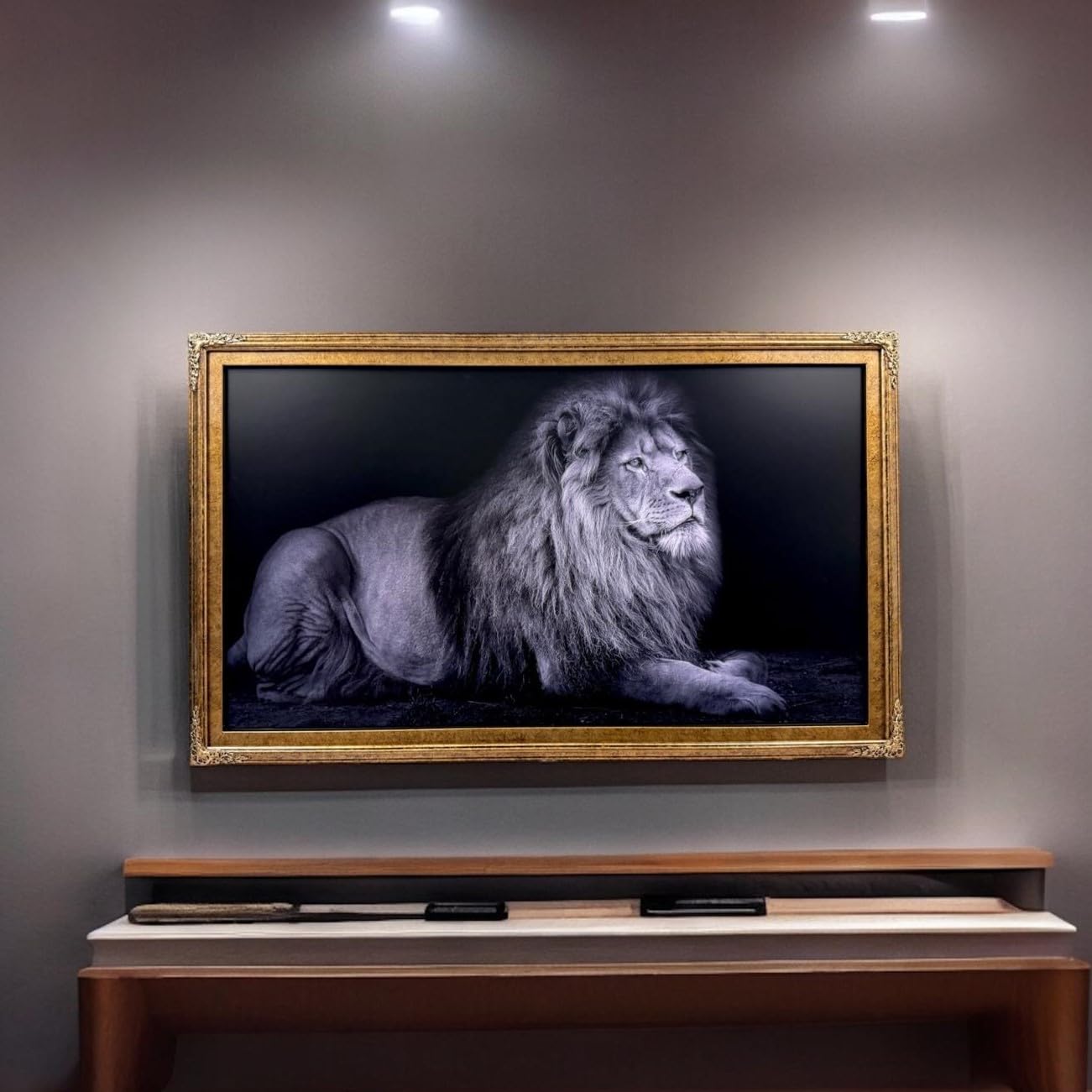 Amazon.com: 32,43,50,55 Inch TV frame for Samsung The Frame TV. Marble ...