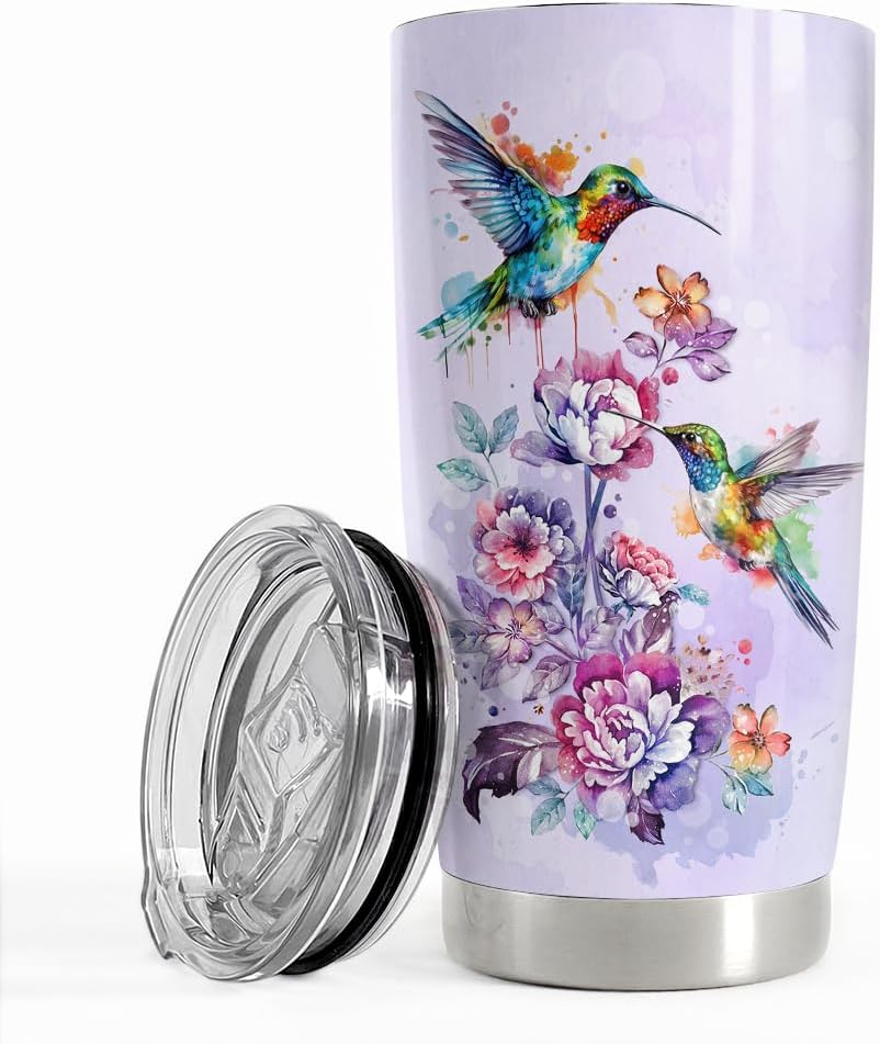 Amazon.com | Mebupol Hummingbird Gifts Tumbler 20oz 1pc, Hummingbird ...