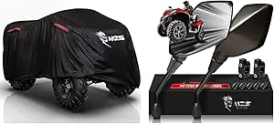 Amazon.com: MZS ATV Mirrors + ATV 101 inch Cover Compatible with ATV ...
