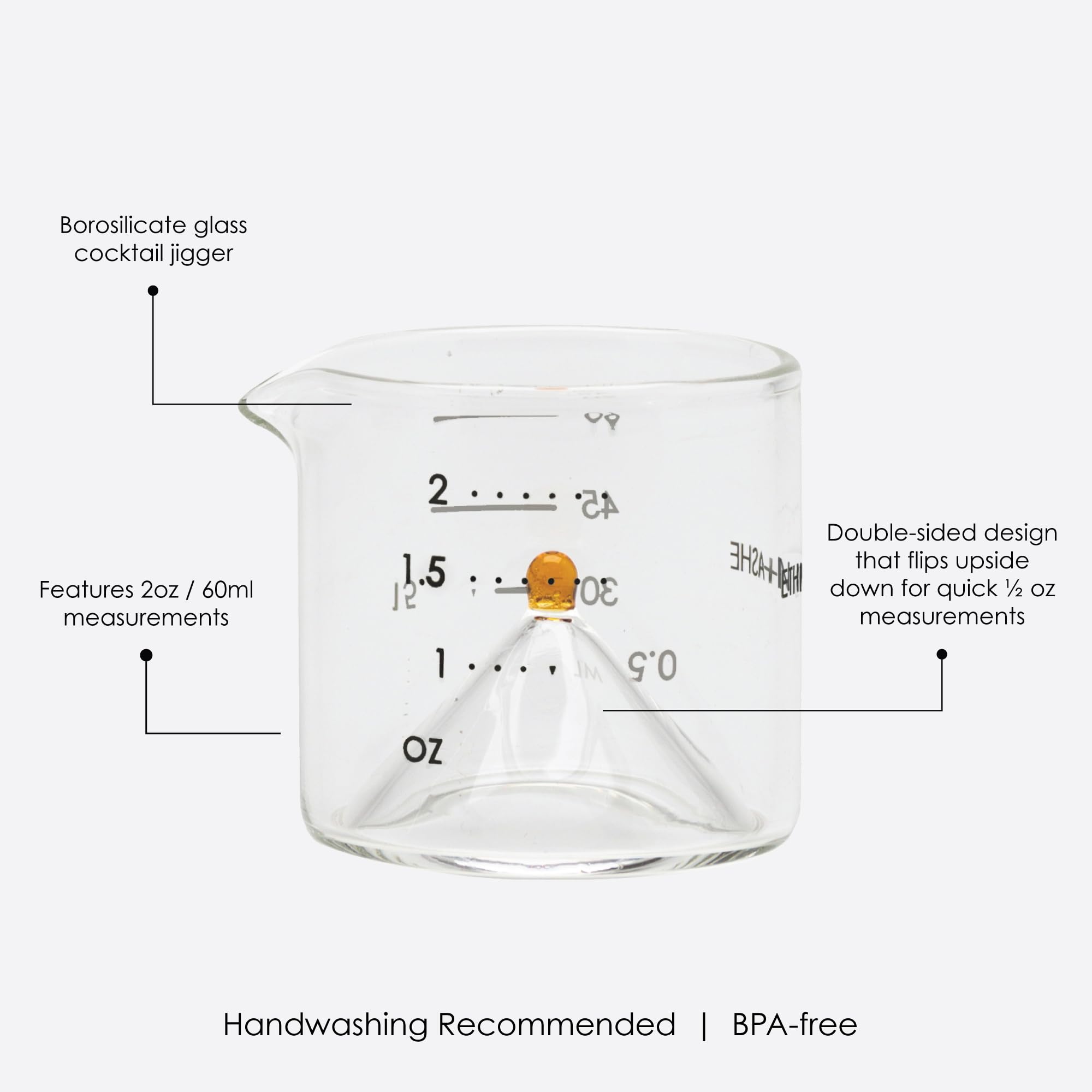 Jigger Beaker And Glass