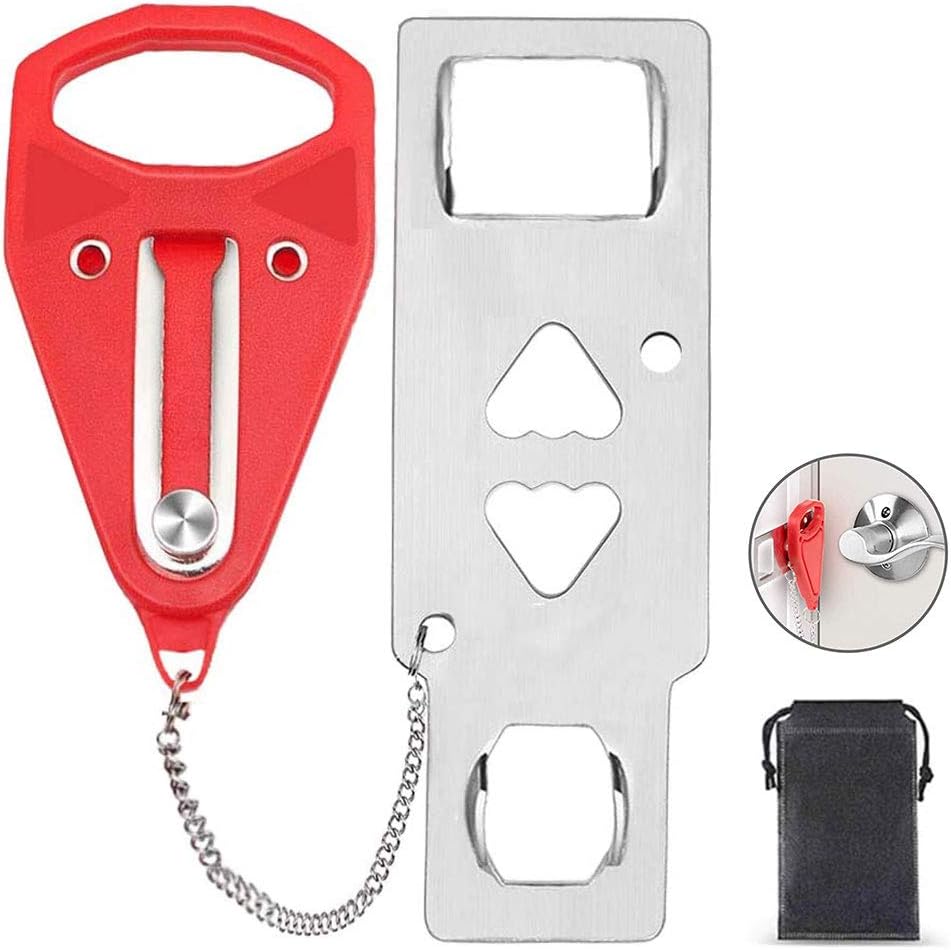Amazon.com: JJ KENT Sleep EZ Door Jam Portable Door Lock - Door ...