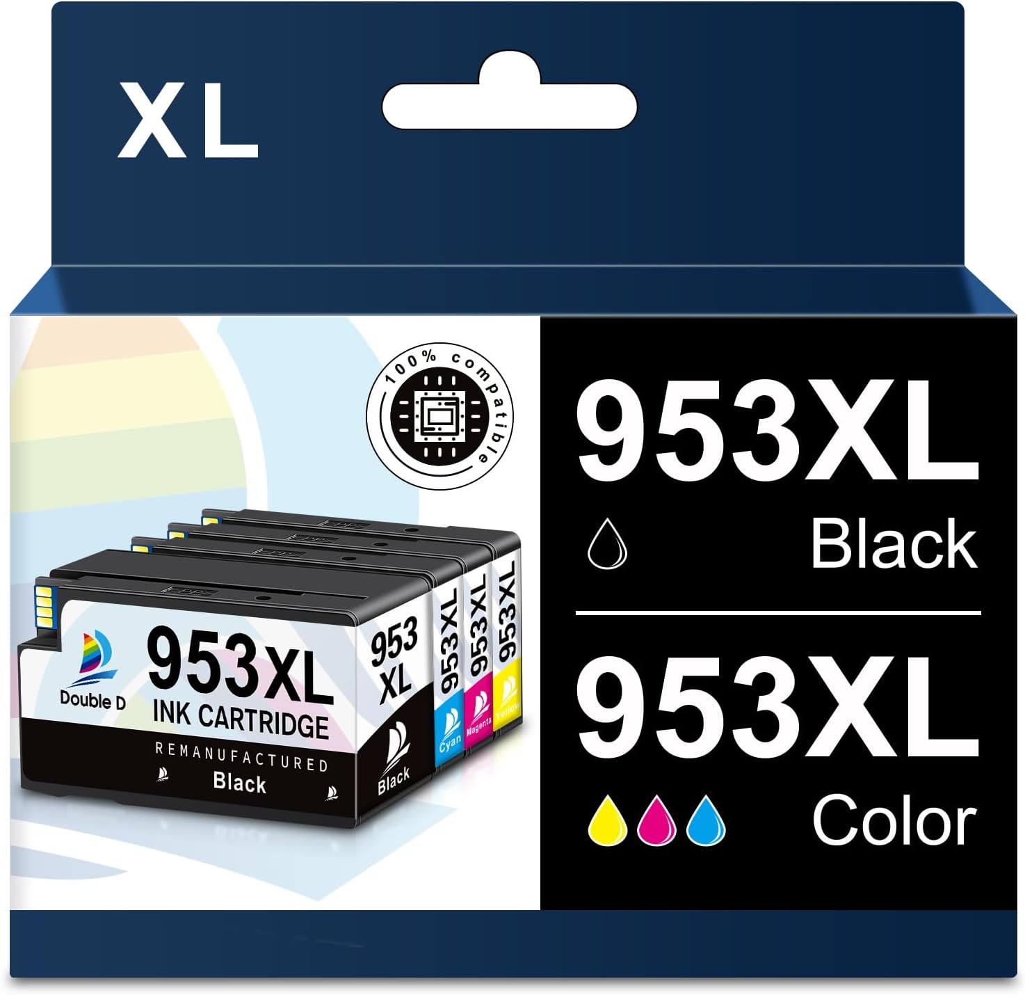 953 XL 953XL Ink Cartridges Multipack for HP 953XL Ink Cartridges,Not ...