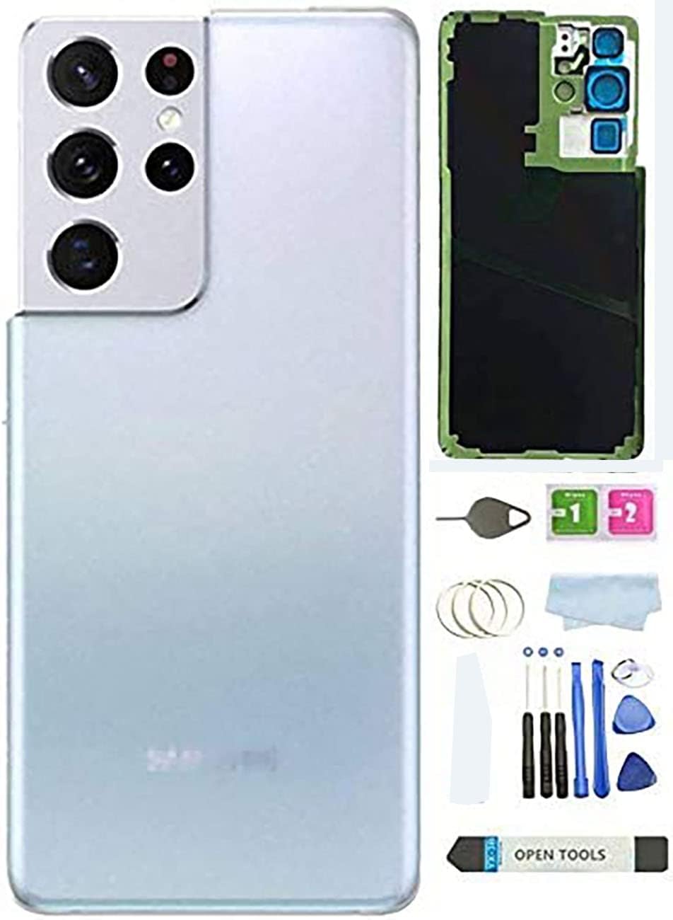 Amazon.com: Galaxy S21 Ultra Back Glass Cover Replacement for Samsung ...