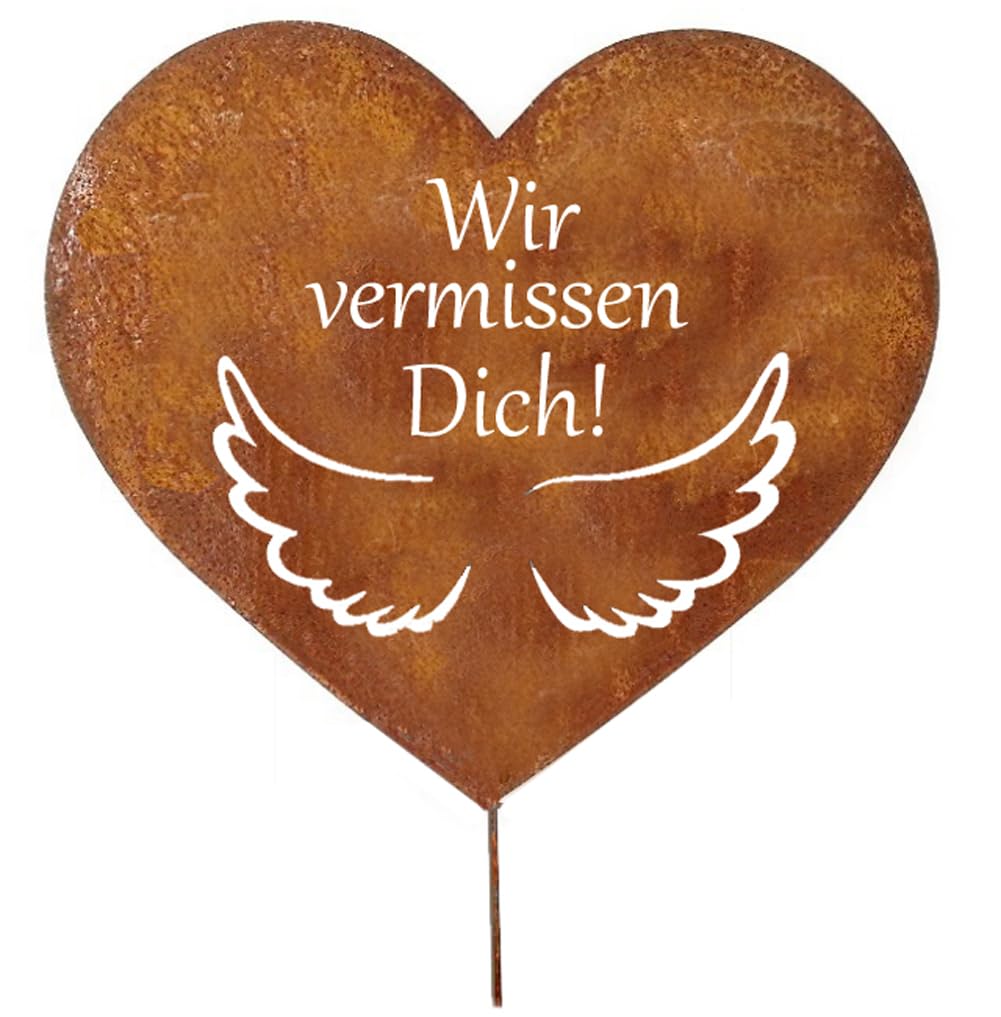 Wir Vermissen Dich Bilder Grabschmuck Engel Mit Herz Klein Wir