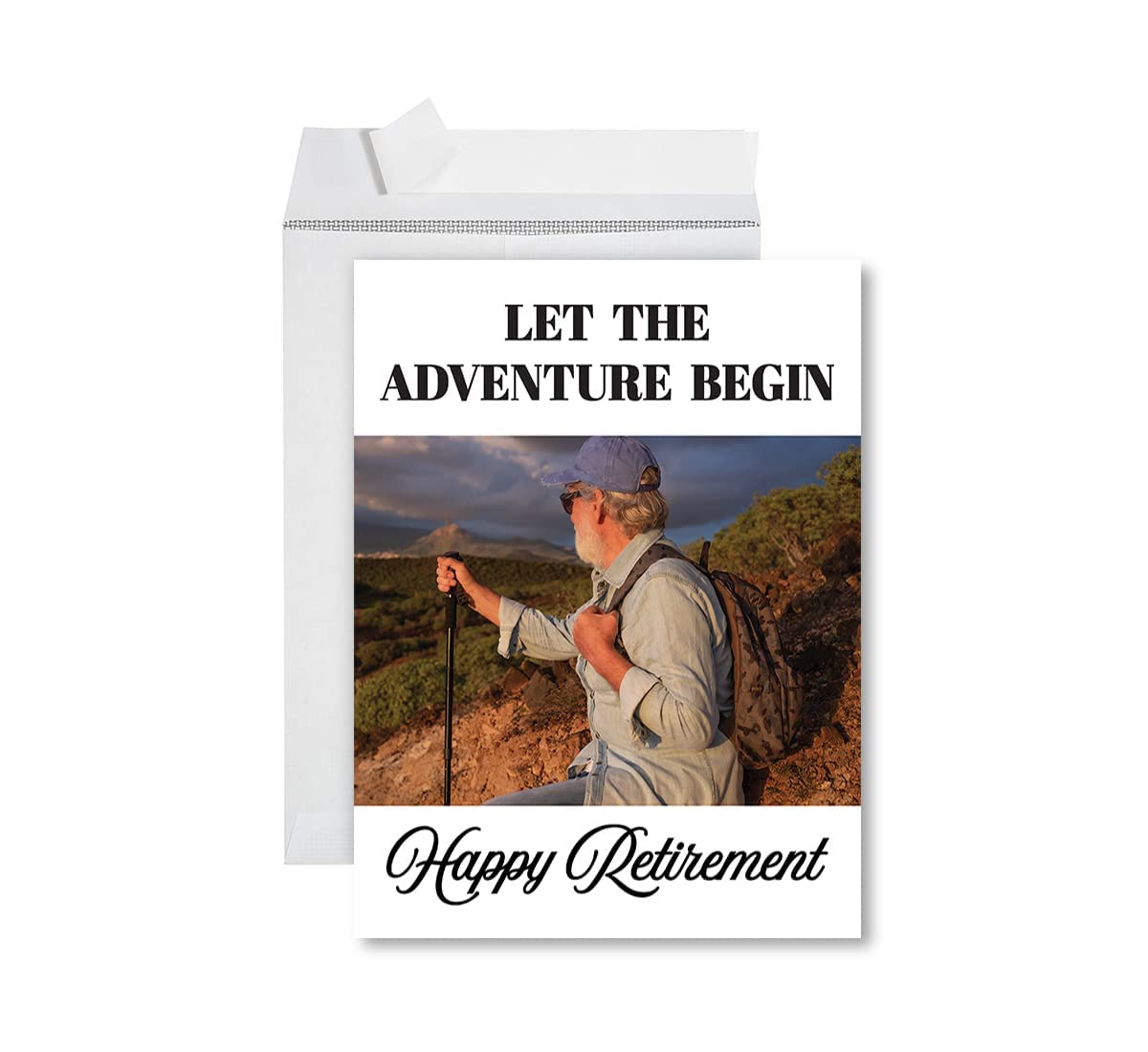 Amazon.com : Andaz Press 8.5"x11" Personalized Jumbo Retirement Card ...