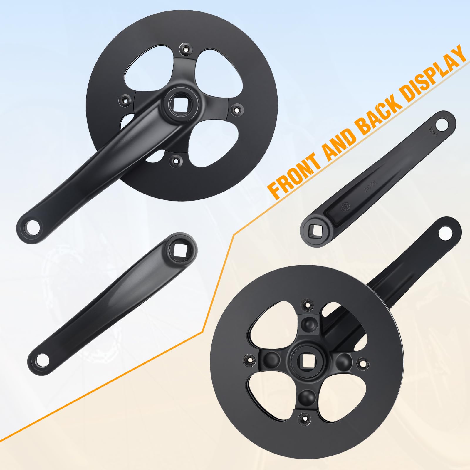 Snapklik.com : Bike Crankset 42 Teeth For 7-10 Speed Gears Lightweight ...