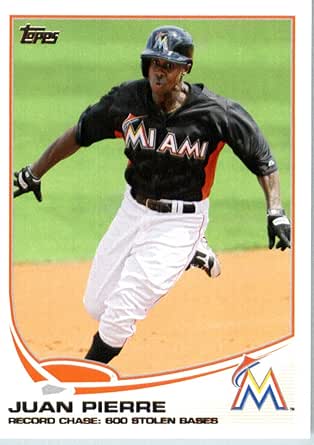 2013 Topps Mini MLB Baseball Card # 376 Juan Pierre CL Miami Marlins at ...