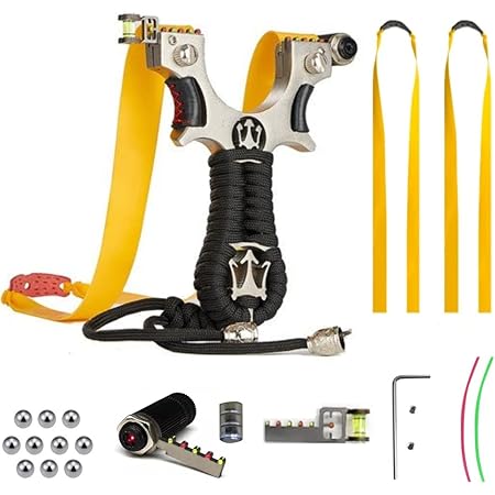 Marksman® UFO Slingshot Stainless Steel Slingshot with 50 Steel Balls ...