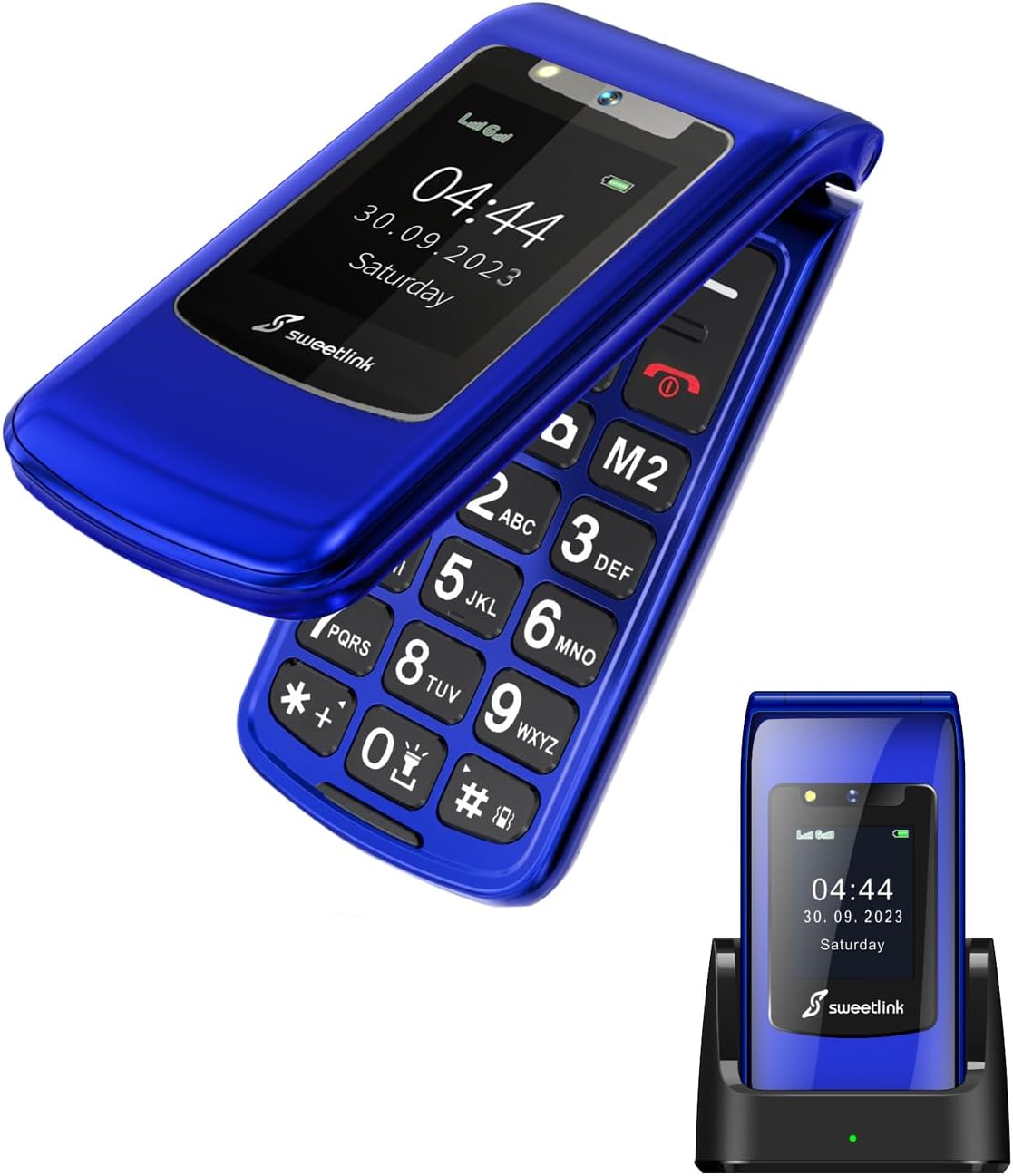 SweetLink F2 Plus Telefono Cellulare per Anziani, Flip Cellulare ...