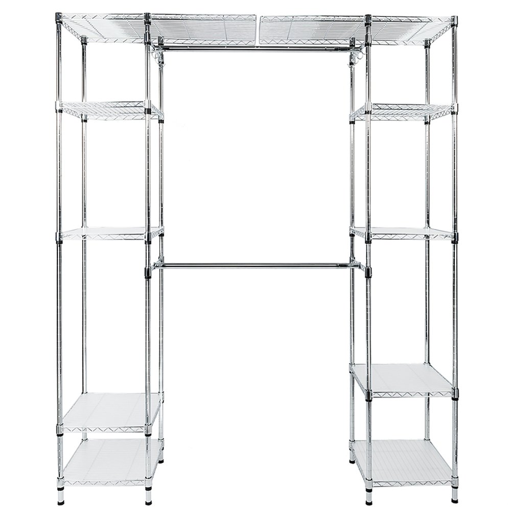 Amazon.com: Freestanding Closet with Hanging Rod,Heavy Duty Metal ...