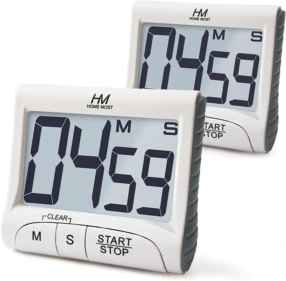 Amazon.com: HOME MOST 2-Pack Large Display Kitchen Timer - 3" Digital ...