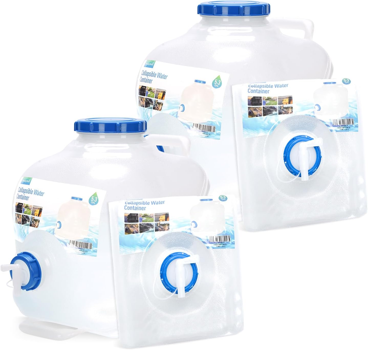 Amazon.com: MECCANIXITY Collapsible Water Container 5L 1.32 Gallon ...