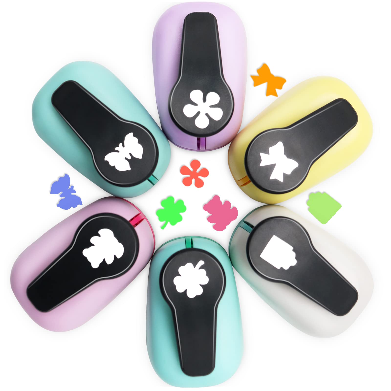 Snapklik.com : Craft Hole Punch Set 6 PCS, 5/8 Inch Paper Craft Punches ...