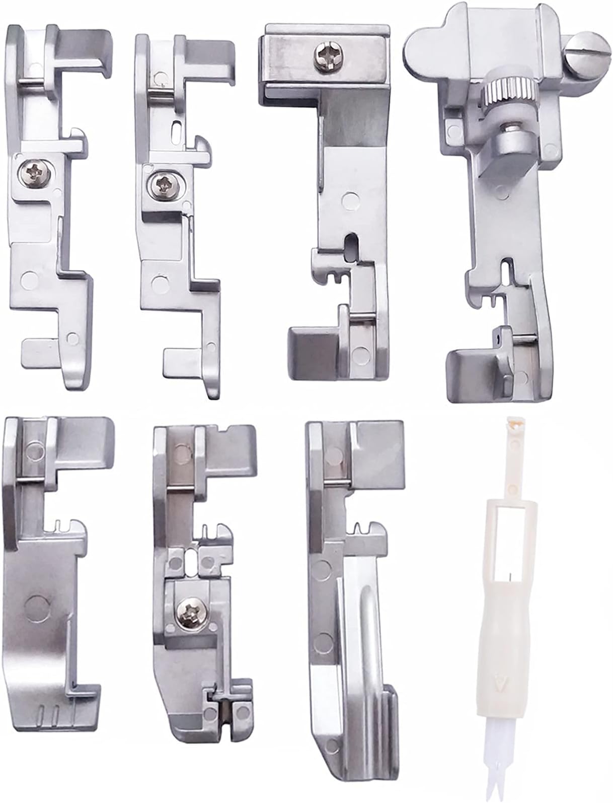 Amazon.com: YICBOR 6pcs Overlock Serger Presser Foot Set for Singer ...