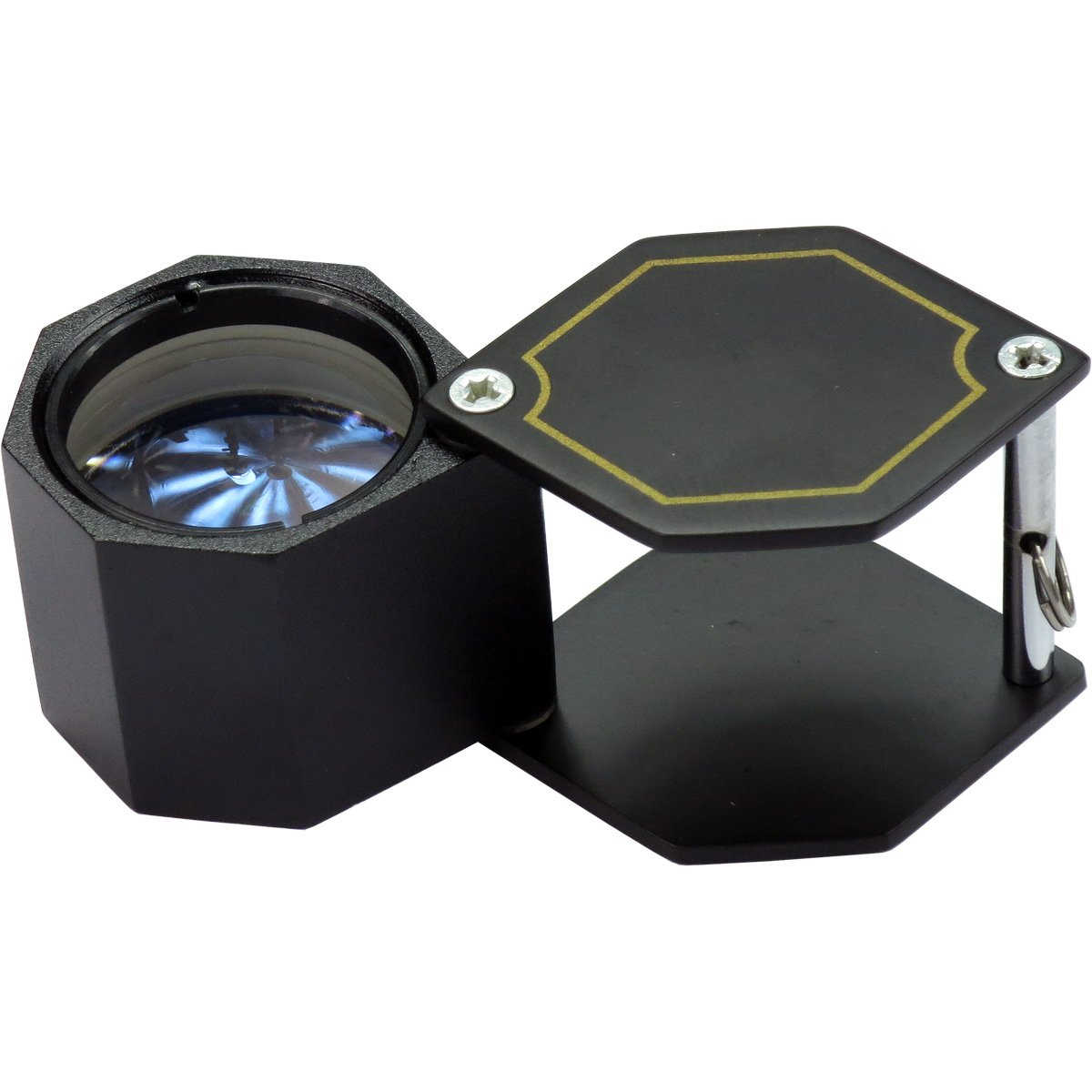 Snapklik.com : HTS 201D1 10x 21mm Black Triplet Hex Loupe