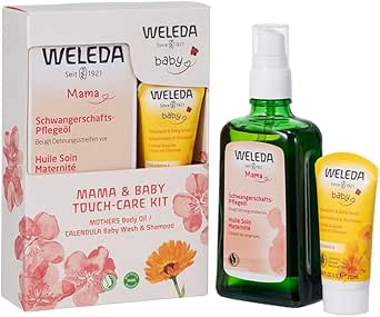 Amazon.co.jp: WELEDA Touch Care Kit for Mom & Baby, Includes Shower ...