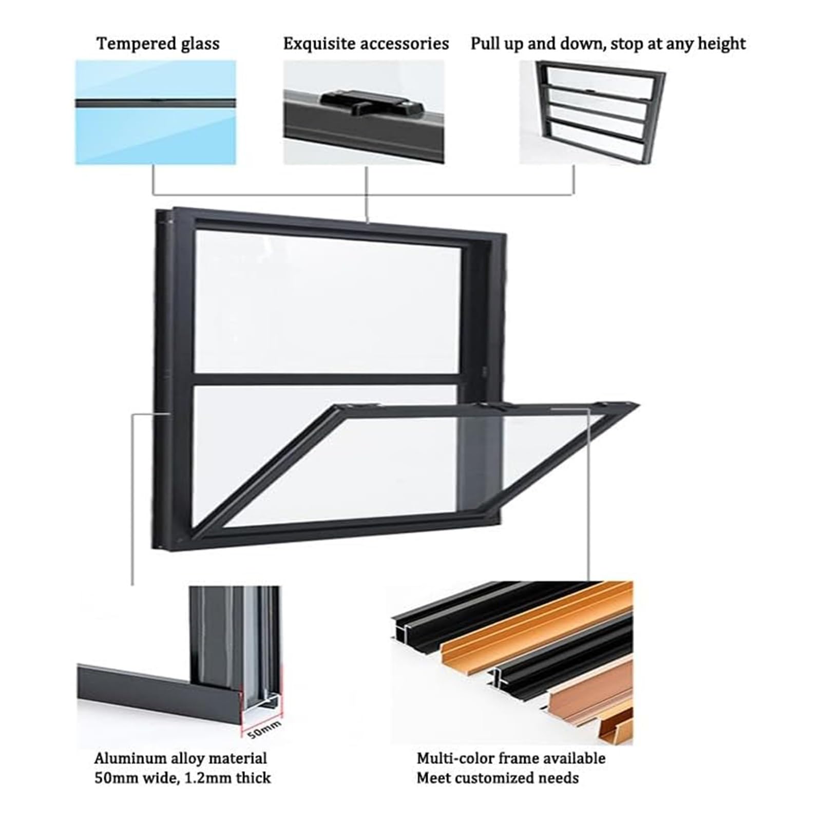 Commercial Aluminum Frame Windows