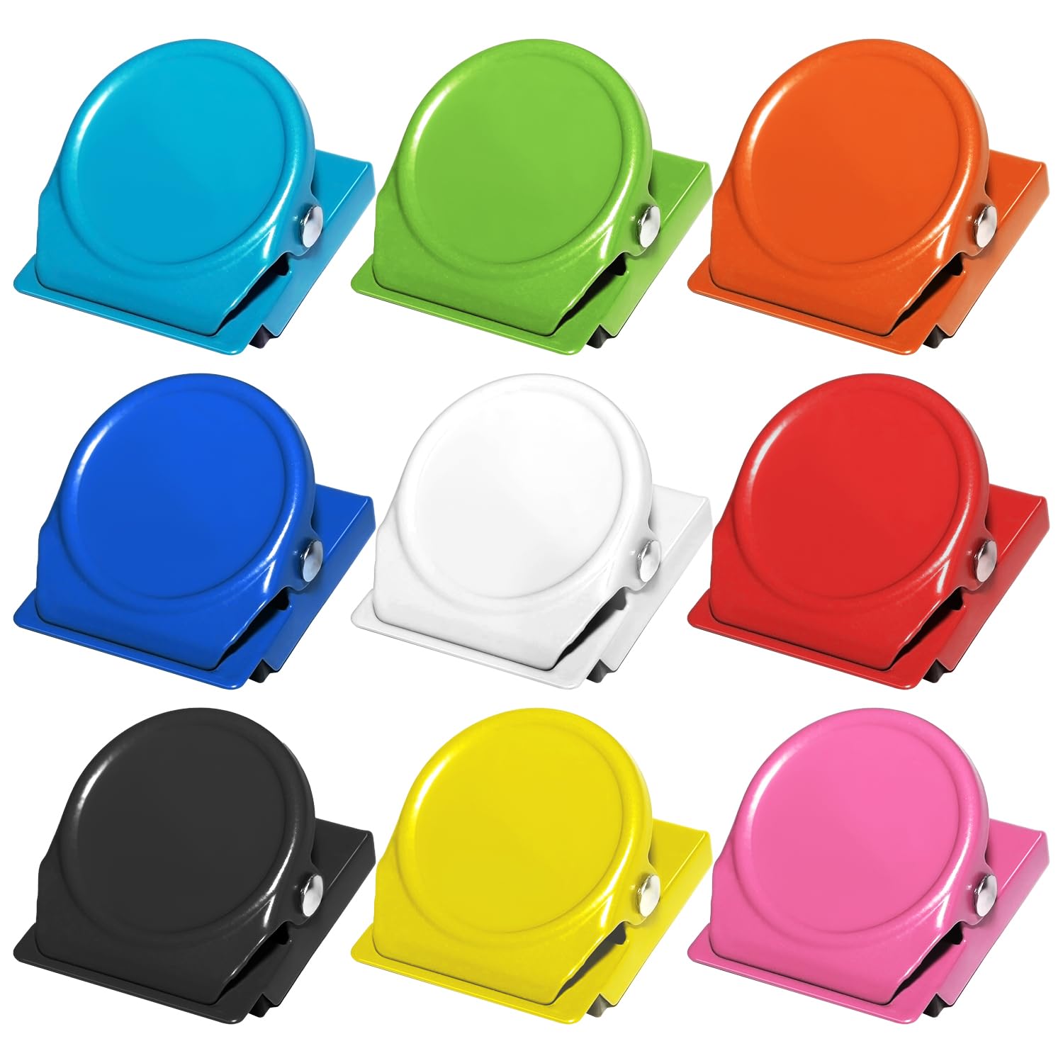 Amazon.com: Olivo Magnet Clips 9 Pack Magnetic Clips for Classroom ...