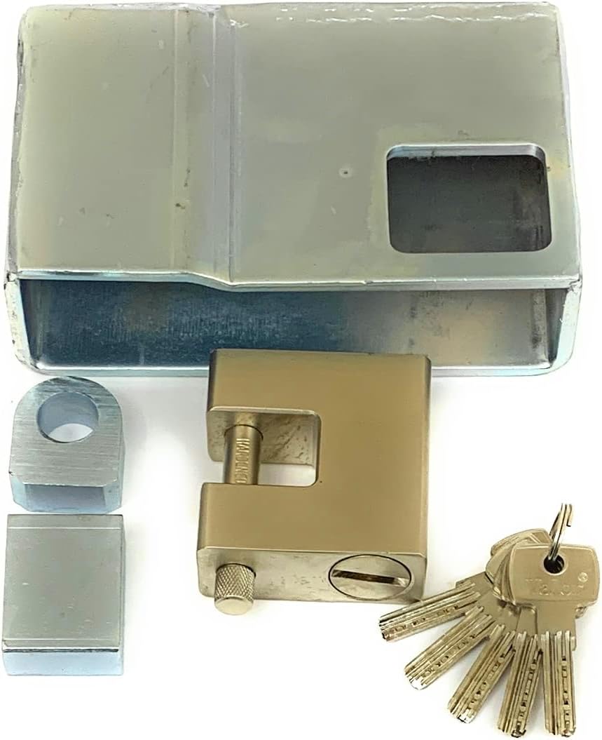 Foghorn Construction Bolt-On Keyed Shipping Container Lock Box with 4 ...