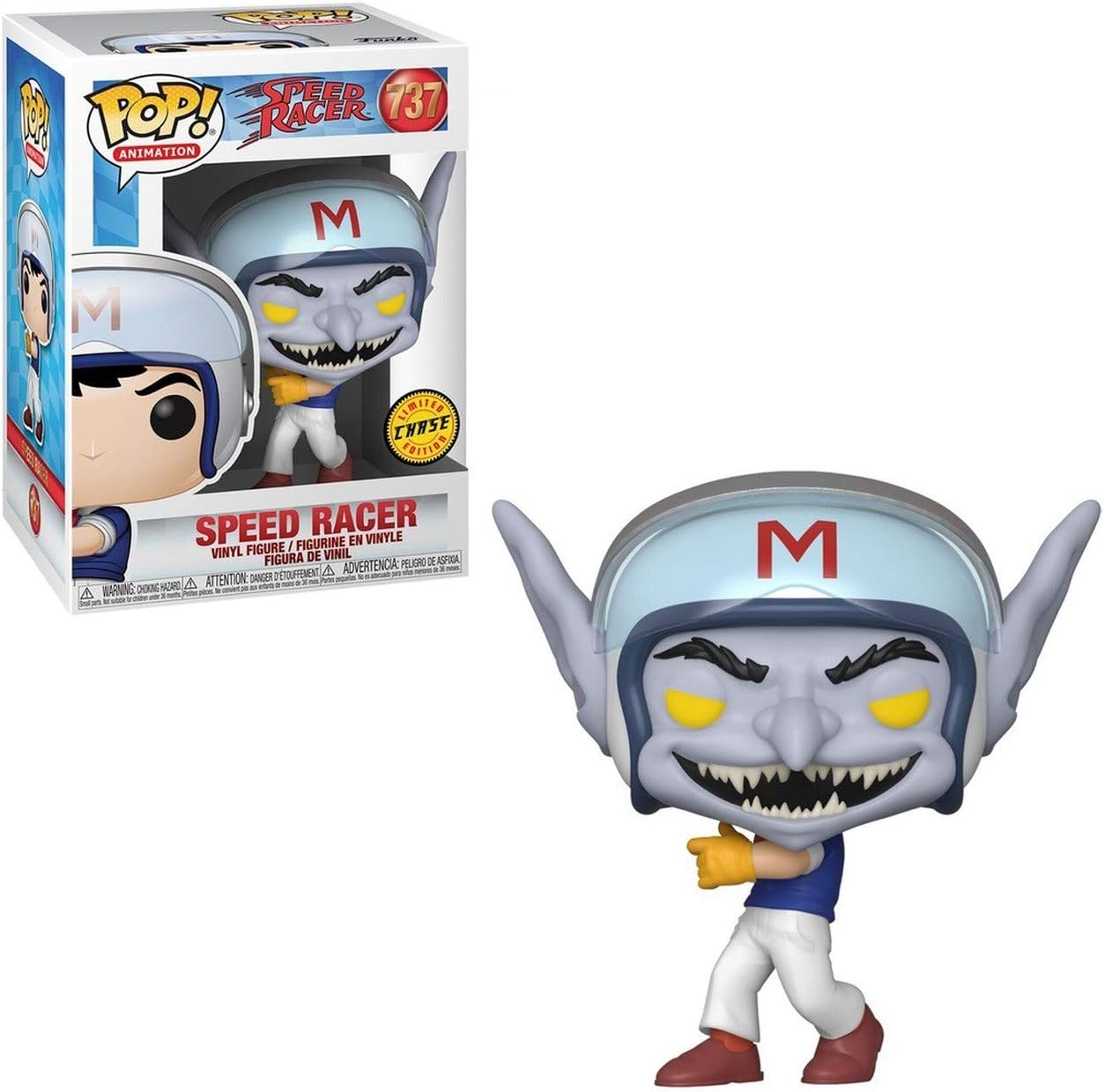 Amazon.com: Funko Pop! Animation: Speed Racer - Evil Speed in Helmet ...