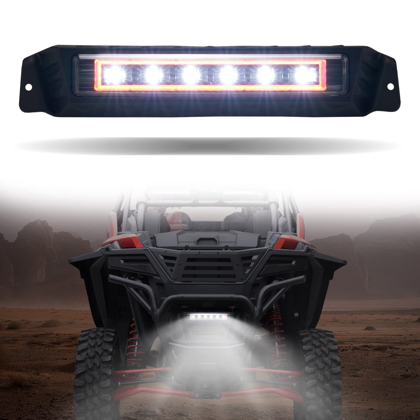 Amazon.com: A & UTV PRO LED Rear Tail Lights with Amber Brake Lights ...