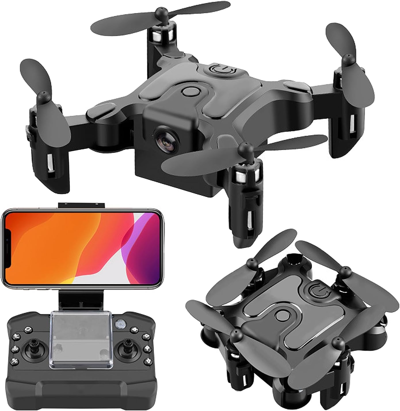 Amazon.com: Mini Drone with 4K Camera Six-axis Stabilization Mini ...