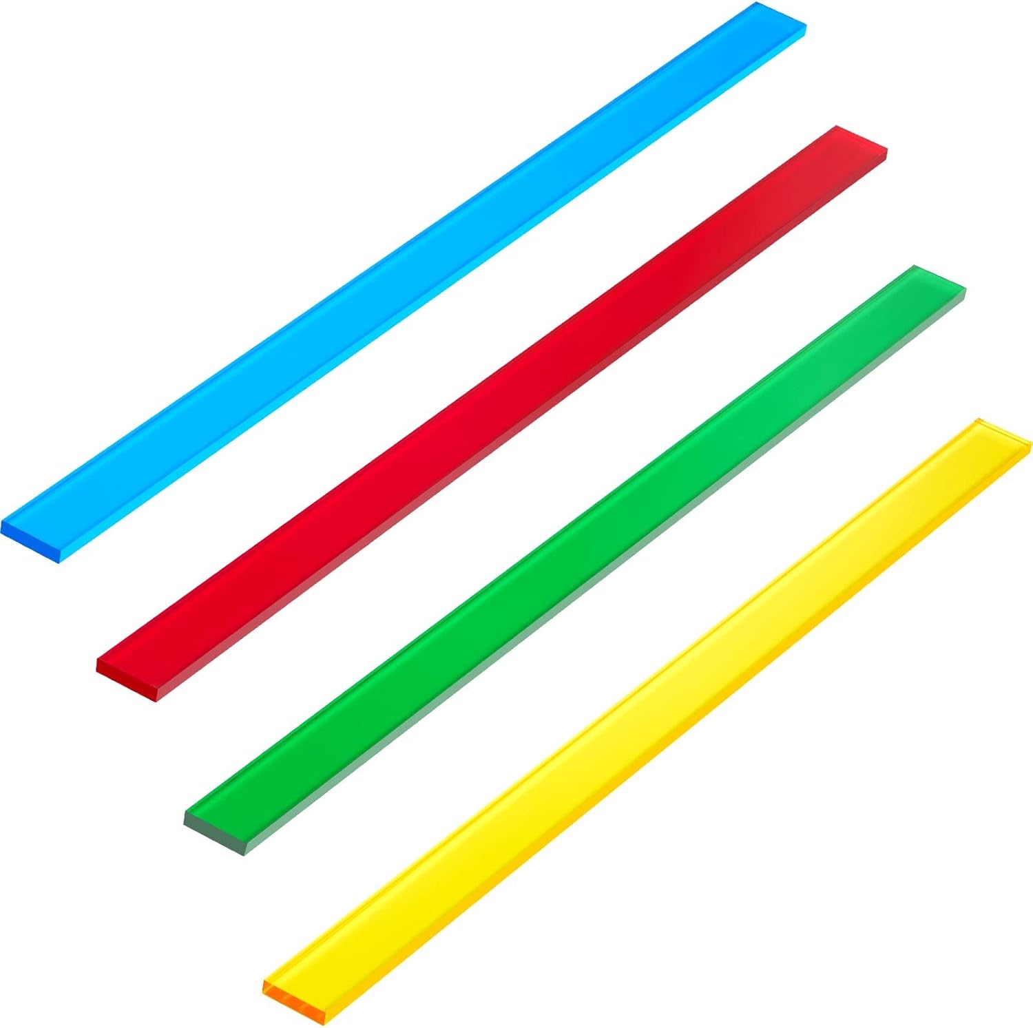 Mahjong Tile Pushers 16.3 Inch Colored Acrylic Mahjong Pushers Set of 4 ...