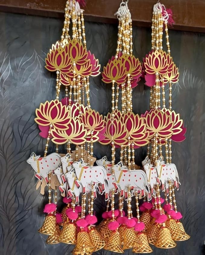 BDS Creations Lotus Door Hanging Decor Latkan Toran for Party, Birthday ...