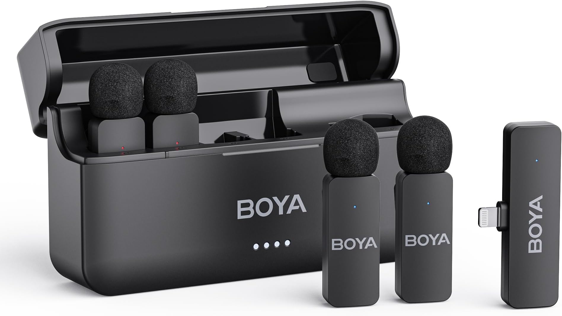 Amazon.com: 7RYMS iRay DW40 Four-channel Wireless Lavalier Microphone ...