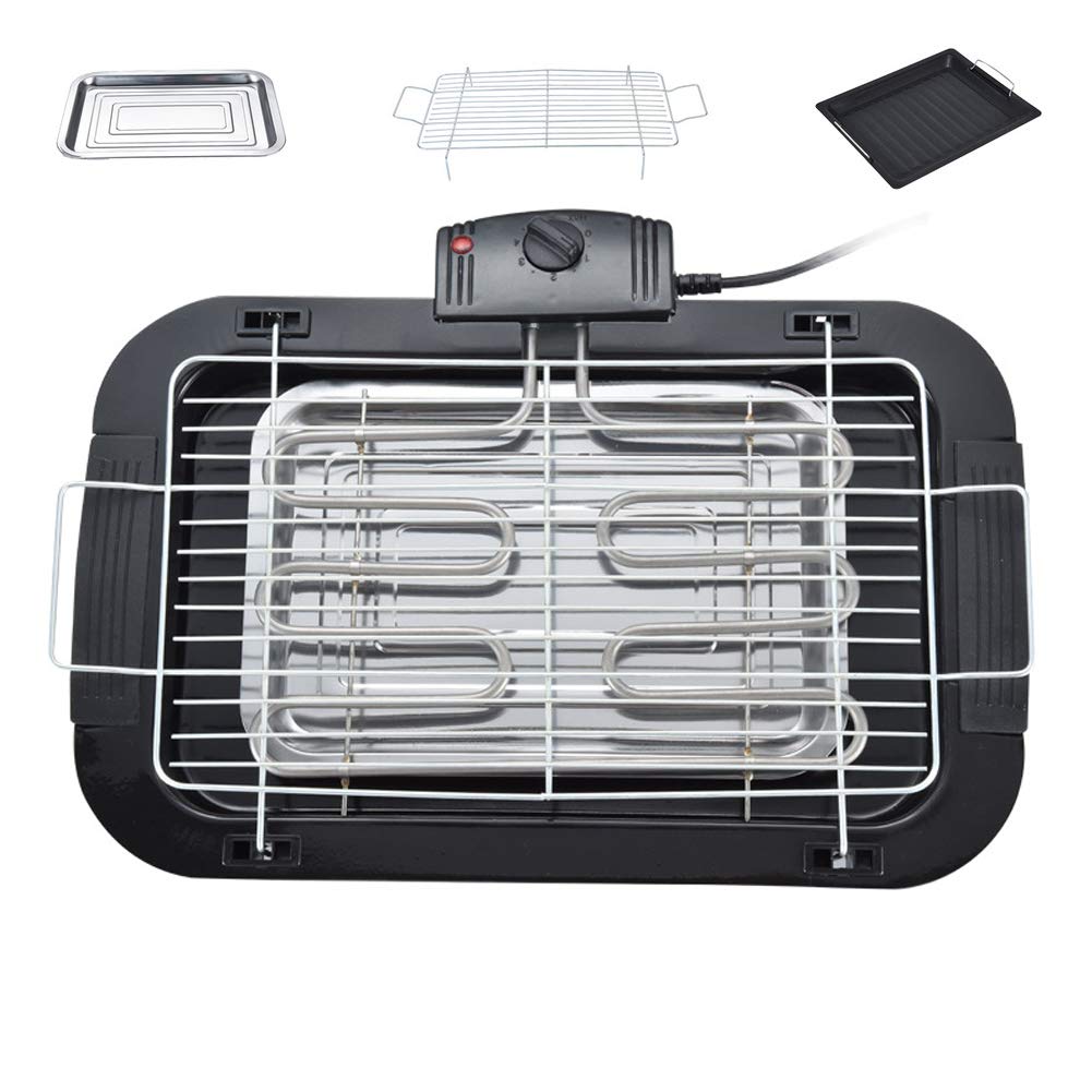 Household 4-6 People Barbecue Grill, Portable Small Plug-in Electric ...
