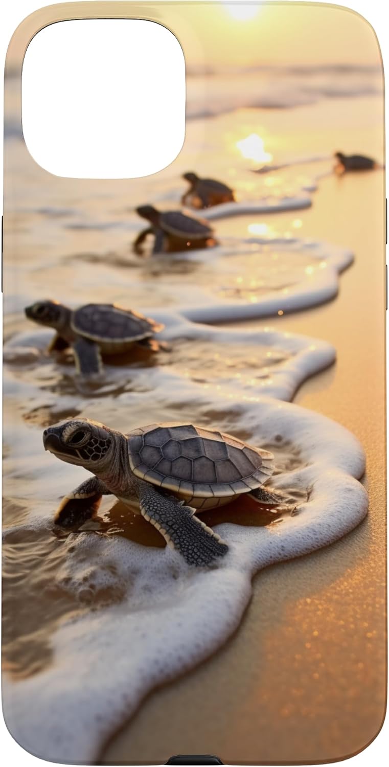 Amazon.com: Baby Green Sea Turtles Design Ocean Turtle Case for iPhone ...