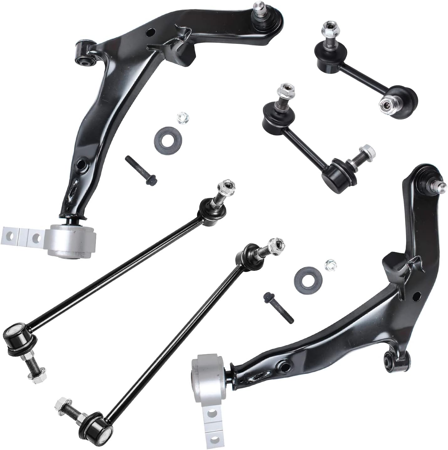 Amazon.com: Detroit Axle - 6pc Front End Control Arms Kit for 2003-2007 ...