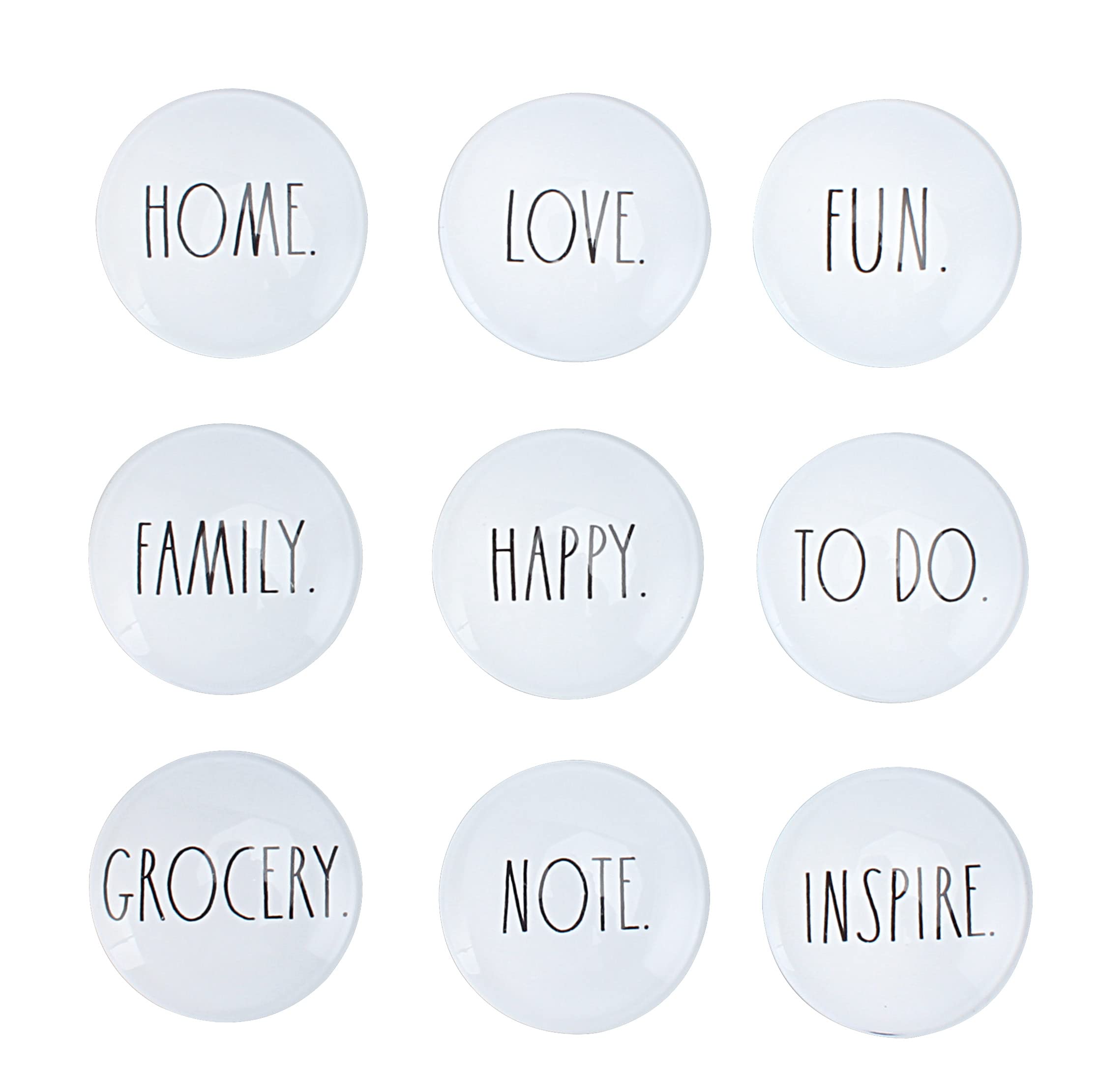 Amazon.com: Rae Dunn Decorative Fridge Magnets – Cute Glass Magnets for ...
