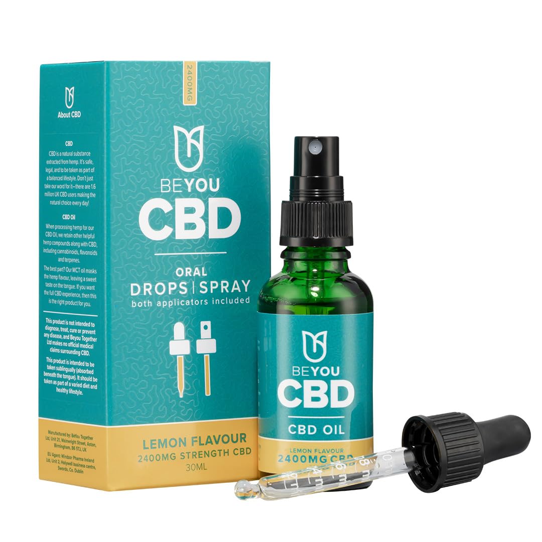 BeYou CBD Oil - 2400mg CBD Drops & Spray - High Strength CBD Oil - MCT ...