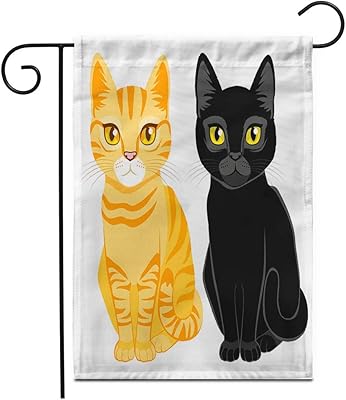 Amazon.com : Toland Home Garden 1112655 Fall Cat and Ladybug Flag ...