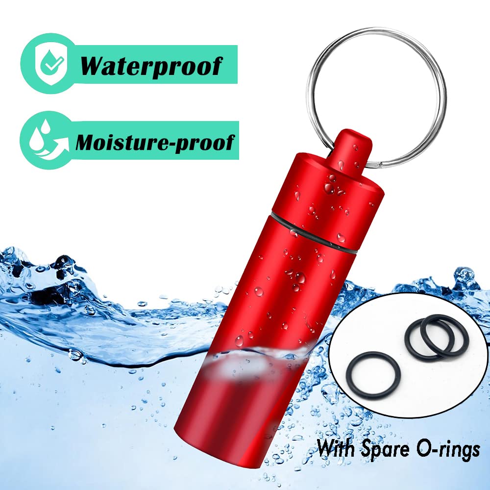 Snapklik.com : 3 Packs Keychain Pill Holder, EFFIET Waterproof Pill Fob ...