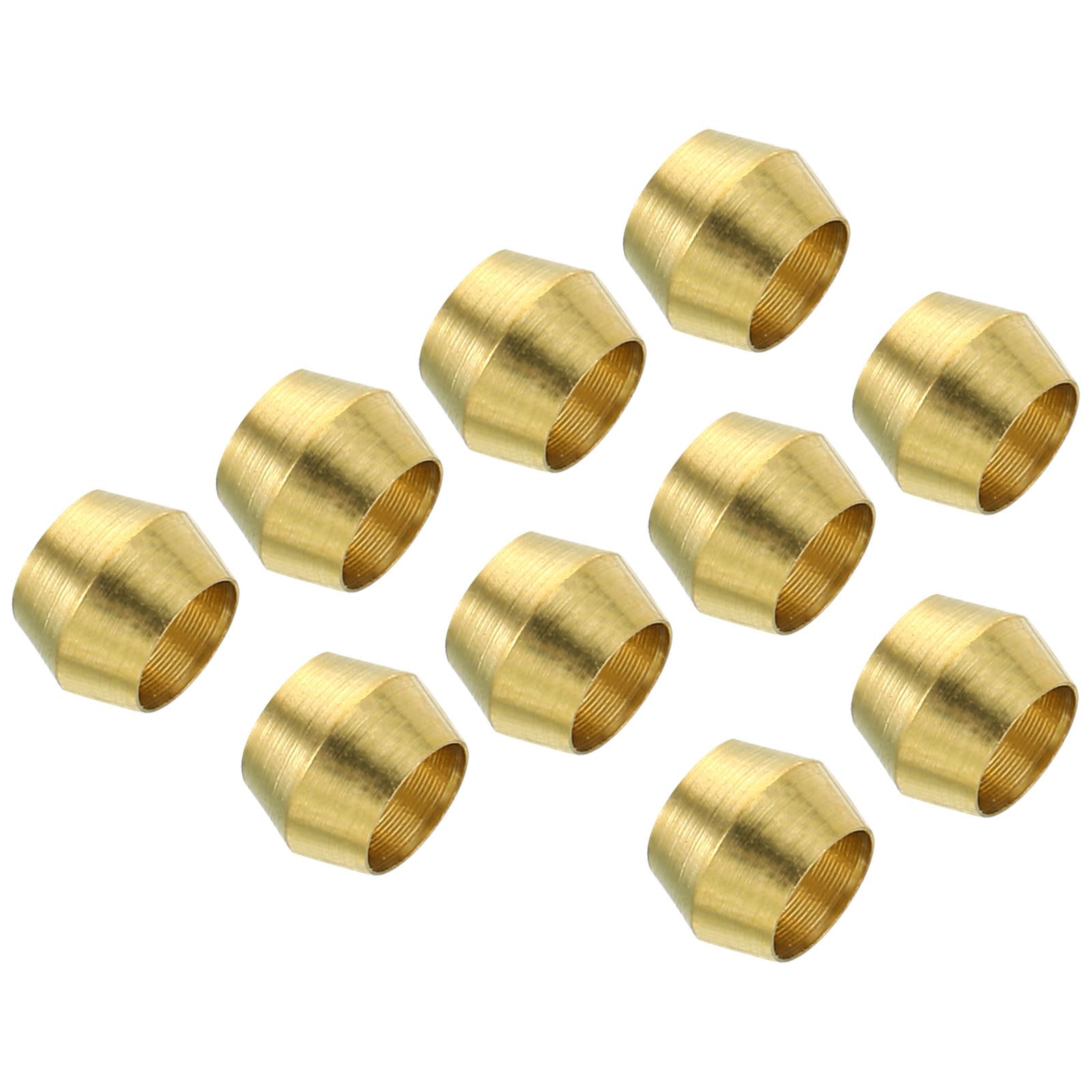 Amazon.com: PATIKIL 5mm Tube OD Brass Compression Sleeves Ferrules, 25 ...