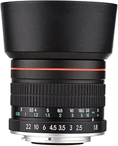 85mm F1.8 Large Aperture Medium Telephoto Full Frame Portrait Camera ...