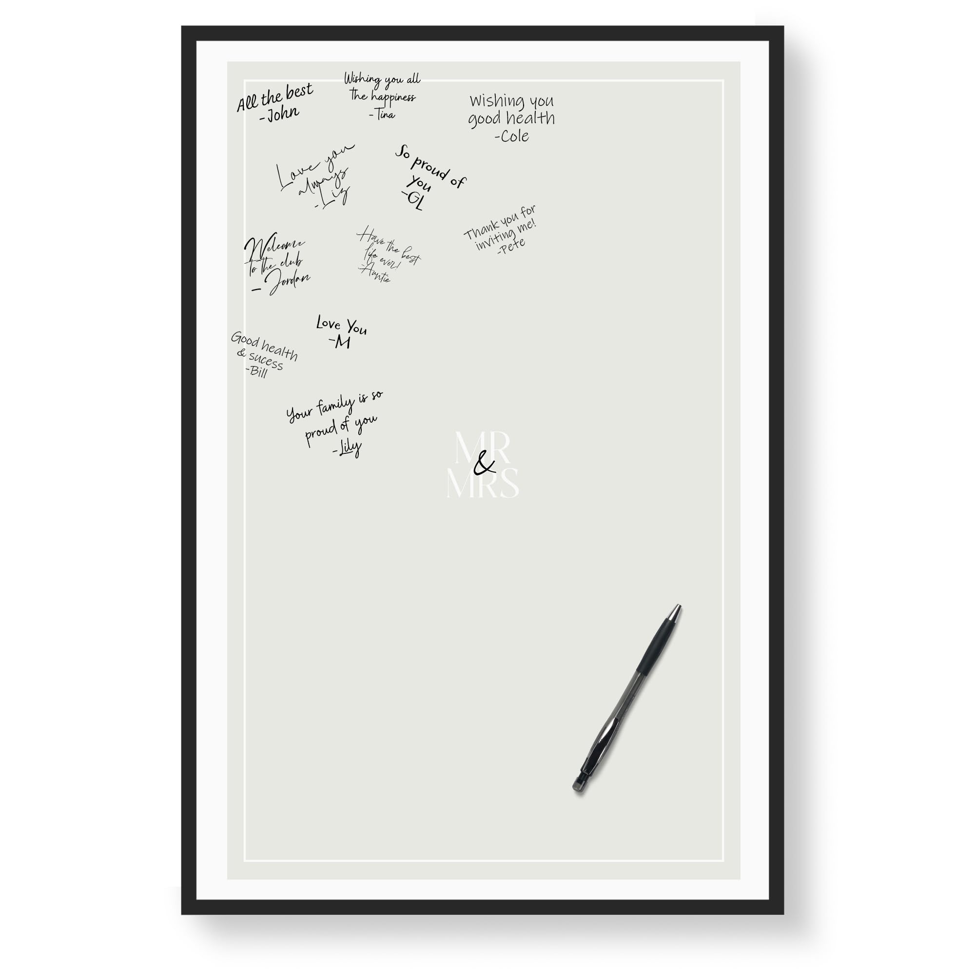 Amazon.com: Karto Wedding Signature Board - Wedding Guest Book ...