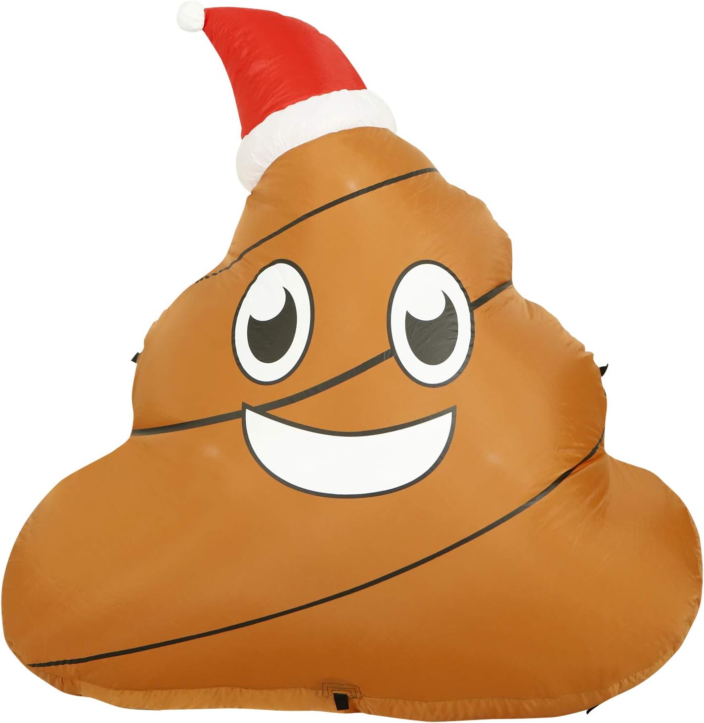 Holidayana 4 Ft Tall Giant Inflatable Poop Emoji Winter Holiday Yard ...