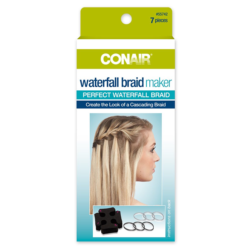 Amazon.com: Conair Waterfall Braid Maker - 7 Pcs. : Beauty & Personal Care