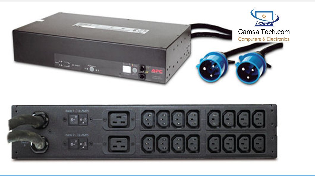 APC AP7724 - Rack ATS 230V 32A IEC309 in (16) C13 (2) C19 out : Amazon ...