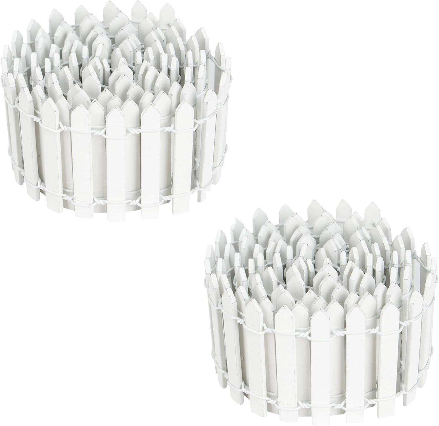 2 Pack Miniature Wooden Fence 90 * 5CM Small Wood Picket Fence Fairy ...