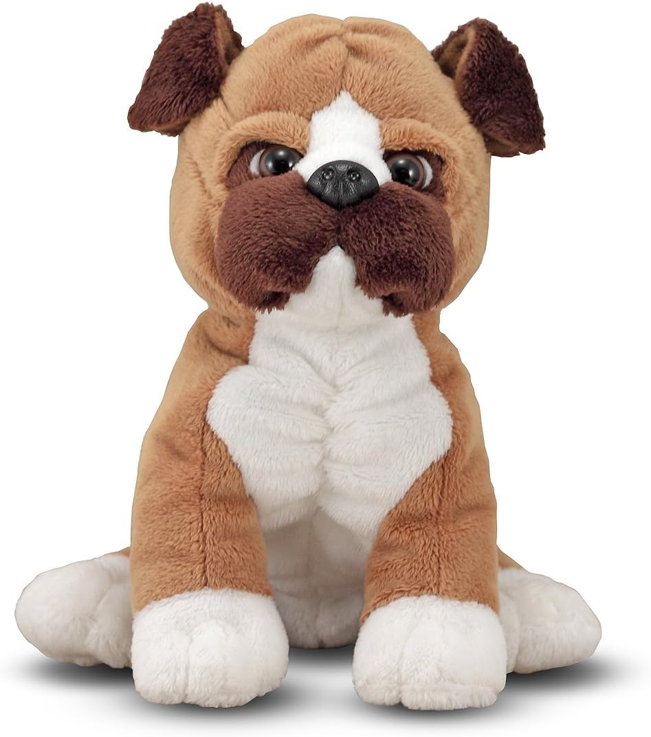 Amazon.com: Melissa & Doug Bentley Boxer - Stuffed Animal Puppy Dog (12 ...