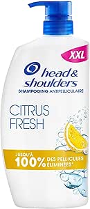 Head & Shoulders Citrus Fresh Shampoing Antipelliculaire Pour Cheveux Gras Avec Pompe 1000ml ...