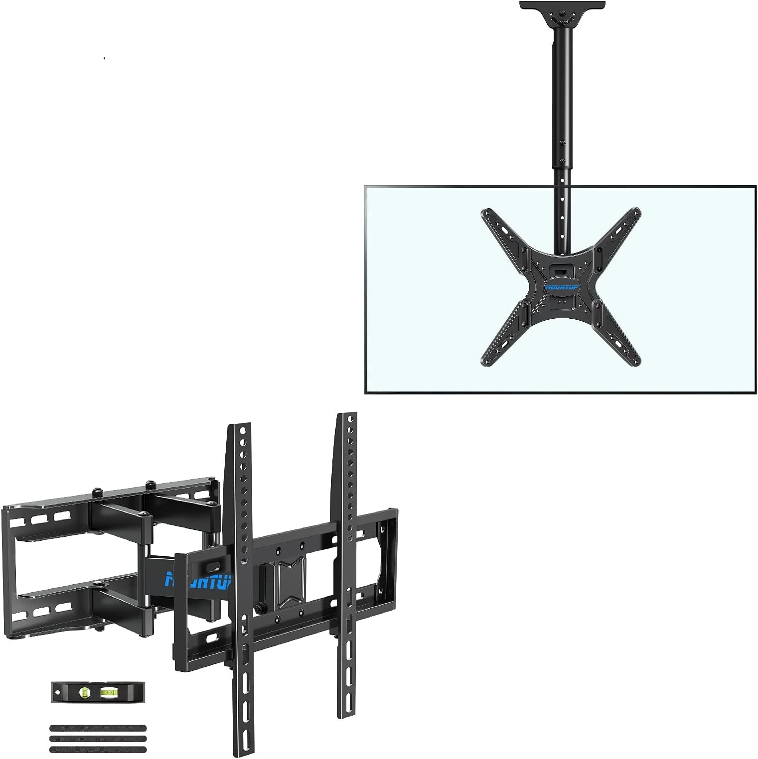 Amazon.com: MOUNTUP Full Motion TV Wall Mount & Ceiling TV Mount for 26 ...
