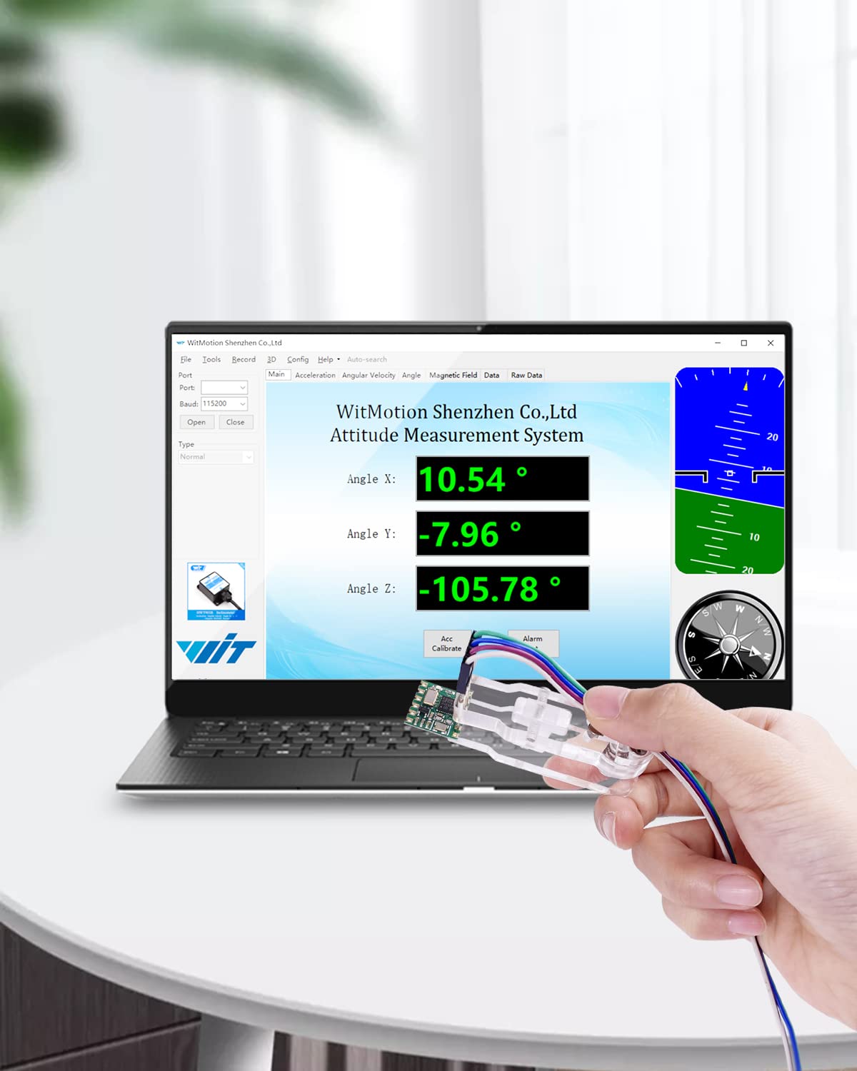 Buy HWT101 Military-Grade Crystal Inclinometer】MEMS Tilt Angle Sensor ...