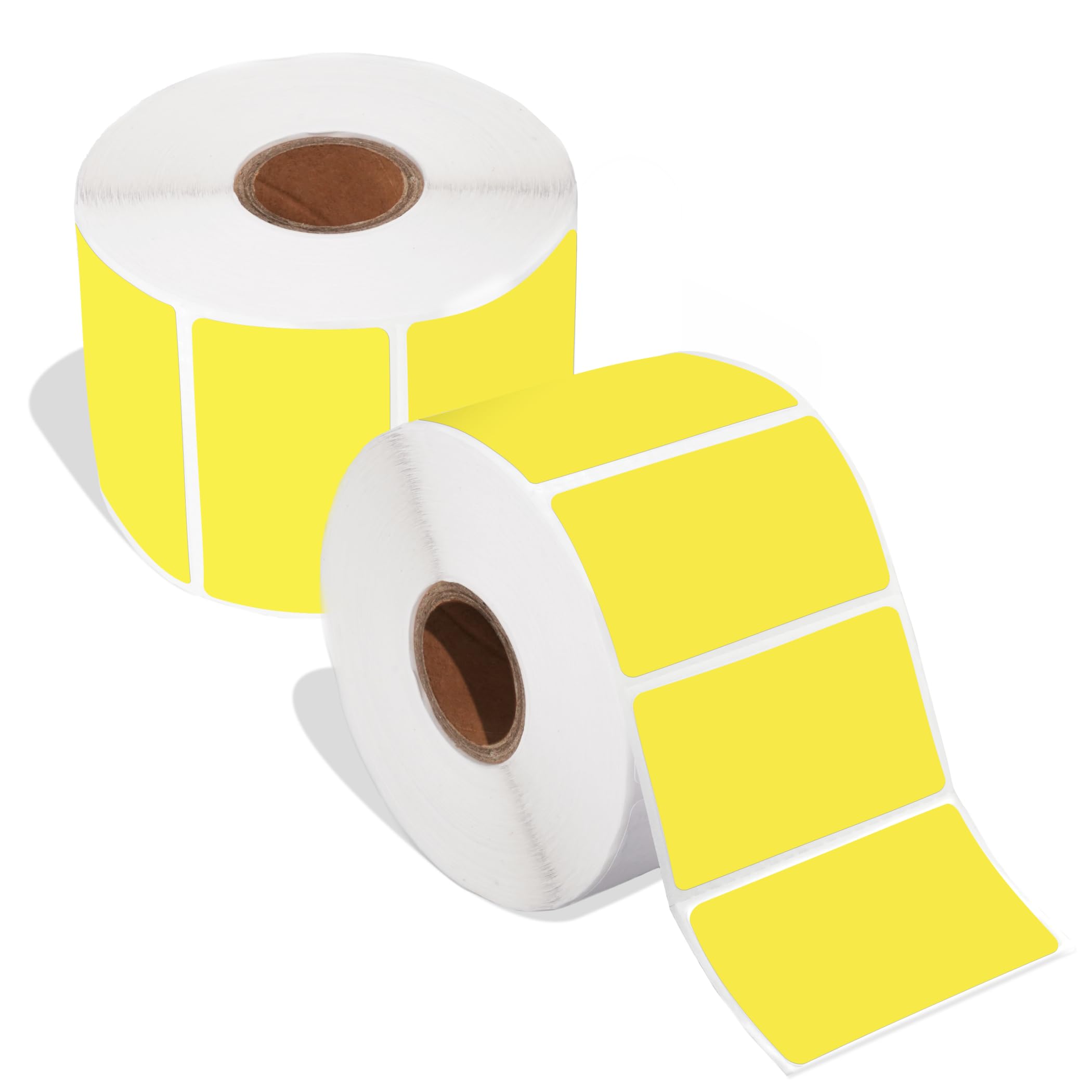 Amazon.com : Spartan Industrial 2.25" X 1.25" Direct Thermal Yellow ...